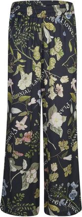 Riani Palazzo-Hose mit botanischem Print - - Trousers - Damen - Mehrfarbig - 2XL