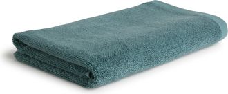 M&ouml;ve Monochrome Small Pearls Duschtuch 67 x 140 cm aus 80% Baumwolle/ 20% Viskose aus Bambus-Zellstoff, Malachite