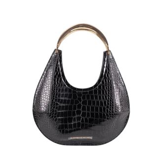 Elisabetta Franchi Femme, Sacs, Noir, Taille: ONE Size Sac &agrave; imprim&eacute; croco