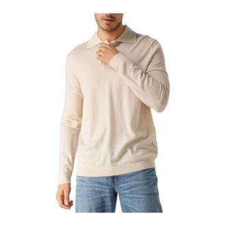 Selected Merino Polo Strickpullover Beige - - Knitwear - Herren - Beige - XL