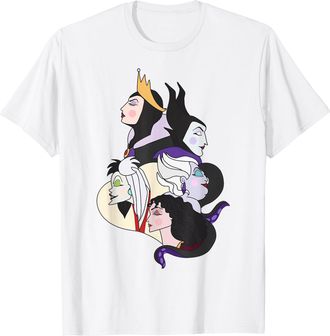 Disney Villains Seitenprofil, Gruppenfoto T-Shirt