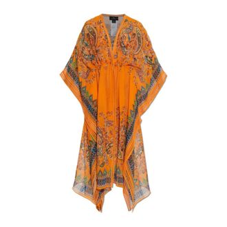 Etro Femme, Maillots de bain, Orange, Taille: ONE Size Robe de Plage Imprim&eacute;e