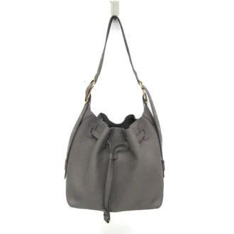 Ferragamo Pre-owned Cuir sacs-ports-paule - Femme - Pre-owned - Gris - Taille: ONE Size