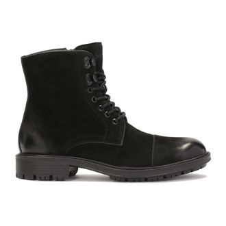 Kazar Nubuk-Stiefel mit gebundenem Obermaterial - - Shoes - Herren - Schwarzk - 41 EU