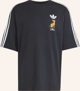 adidas Originals Adidas Originals Adidas Disney Little Santas Helper Grafik T-Shirt, Oversize-Passform schwarz