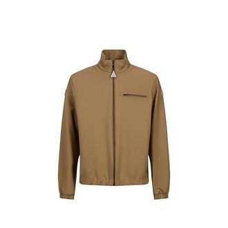Moncler Veste droite Fourioun en coton m&eacute;lang&eacute;