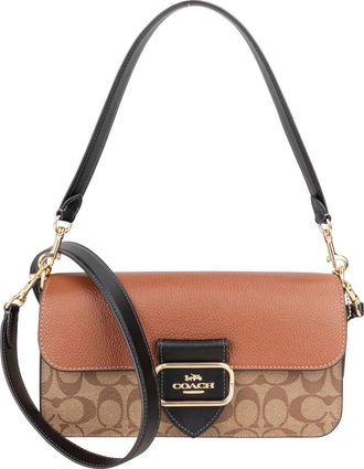 Coach Crossbody Bags - Coach Classic Monogram Colorblock Shoulder Bag - Gr. unisize - in Braun - f&uuml;r Damen