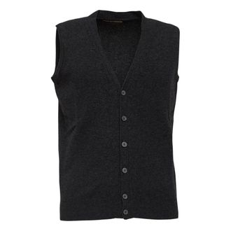 FILIPPO DE LAURENTIIS Cb1Sm Wc12R &Auml;rmellose Weste - - Knitwear - Herren - Grau - L