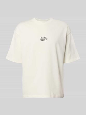 Review Relaxed Fit T-Shirt mit Logo-Print
