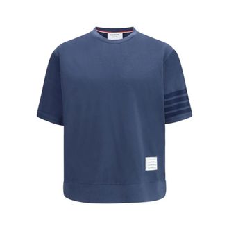 Thom Browne Cotton Sportswear Jacket - - Tops - Herren - Blau - L