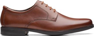 Clarks Herren Howard Walk Oxford-Schuh, Dunkelbraunes Leder, 43 EU