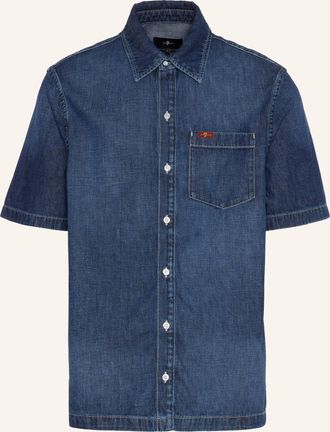 7 For All Mankind Denim S/S Regular Shirt blau