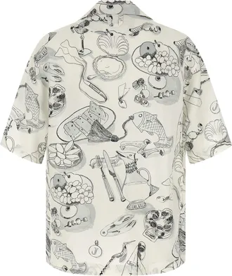 Jacquemus Mens Bicolor Viscose Blouse