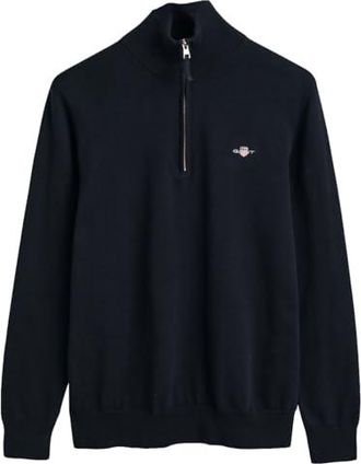 GANT Demi-Fermeture &eacute;clair Classique en Coton Sweater, Bleu cr&eacute;puscule, XXL Homme
