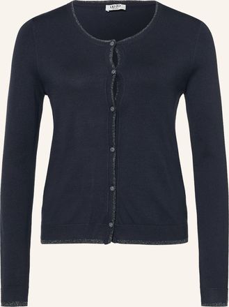 Liu Jo Liu Jo Strickjacke Mit Schmucksteinen Und Glitzergarn blau