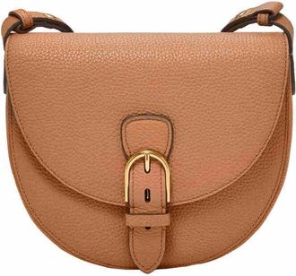 Fossil Everleigh Leder oder Baumwolle Handtasche für Damen, orange