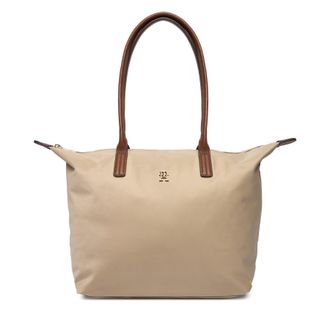 Tommy Hilfiger Handtasche Tommy Hilfiger Popette Tote AW0AW17711 Braun