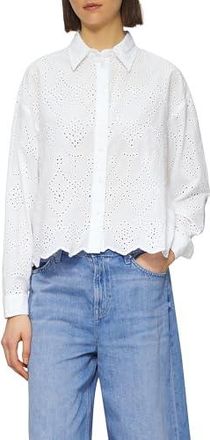 s.Oliver 2166925 Blouse, Blanc, 42 Femmes