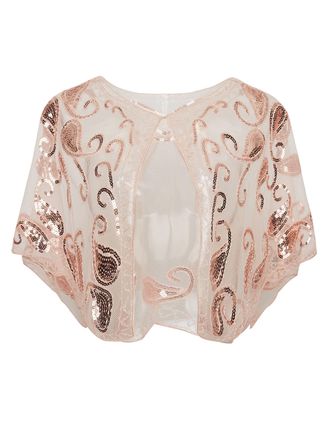 Babeyond 1920er Jahre Retro Schal Umschlagt&uuml;cher f&uuml;r Abendkleider Stola f&uuml;r Hochzeit Party Gatsby Kost&uuml;m Accessoires