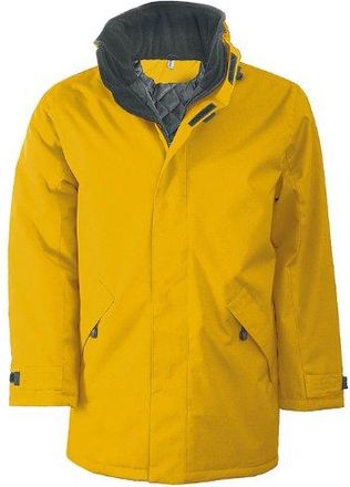 Kariban Parka Performance pour homme, Jaune/gris fonc&eacute;, M