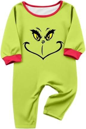 Generic Le Grinch Pyjama Noel Famille De Grinch Couple Deguisement Coton Enfant Hiver Vetement Adulte Ensemble Garcon Bebe Femme Ensembles The Noël Costume Pu