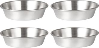 Cabilock Dipschalen Edelstahl So&szlig;enschale Vorspeisen Schalen 4 St&uuml;ck 10CM Sushi Soja Saucen Sojasauce Ketchup Essig Gew&uuml;rz Dessert Snacks Sch&auml;lchen Servierscha