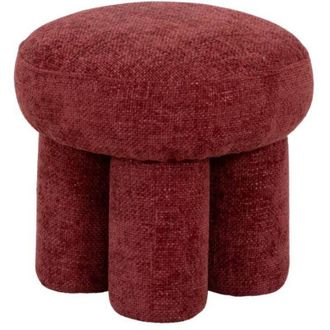 Made In Meubles Petit tabouret en tissu fuchsia Toby