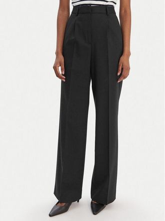 Tommy Hilfiger Stoffhose Timeless WW0WW48801 Schwarz Wide Leg