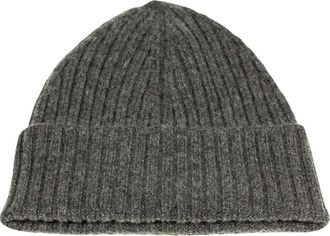 KANGRA Homme, Accessoires, Gris, Taille: ONE Size Bonnet c&ocirc;tel&eacute; en cachemire