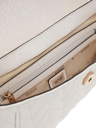 Guess Womens Crossbody Bag Off White Polyurethane - Crossbody-Bags