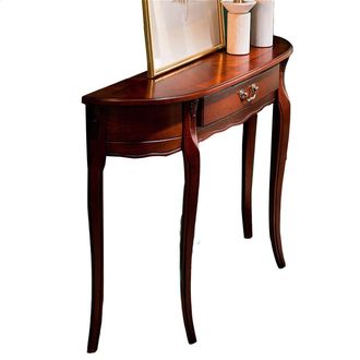 Generic Flurtisch, Sofatisch, Konsolentisch, Wohnzimmer, schmaler, Langer Sofatisch hinter der Couch, hölzerner Konsolentisch, Halbrunder H-Tisch, Moderne Ein