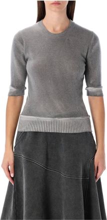 Our Legacy Femme, Pulls, Gris, Taille: 40 FR Faded Dual Knit Tee