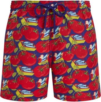 Vilebrequin Homme, Maillots de bain, Multicolore, Taille: L Moorea Sardine and Tomato Swim Shorts