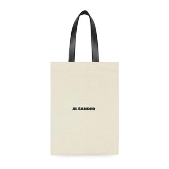 Jil Sander Canvas Tote Bag - - Bags - Damen - Beige - ONE SIZE