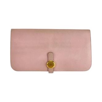 Herm&egrave;s Pre-owned Dogon Long Wallet Pink Rose Gold - - Pre-owned - Damen - Rosa - ONE SIZE