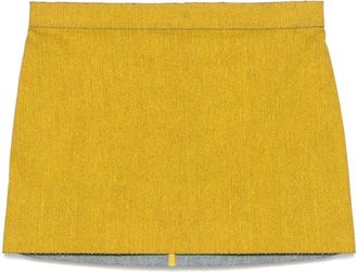 Rick Owens Beschichteter Minirock - Gelb