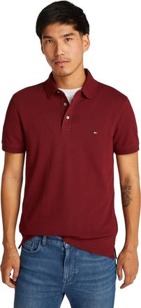Tommy Hilfiger Herren 1985 Slim Polo Mw0Mw17771 S/S Poloshirt, Purple (Deep Rouge), XL