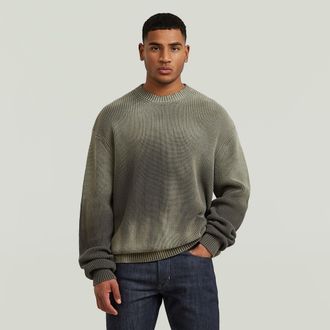 G-Star Sunfaded Loose Knit Pullover - Braun - Herren