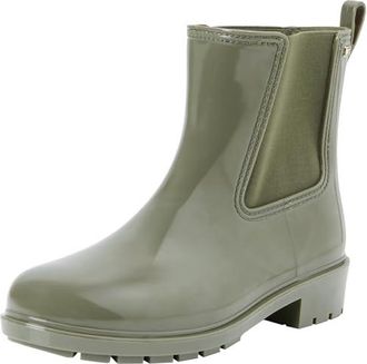 Tommy Hilfiger Women FLAG RAINBOOT, Utility Olive, 39 EU