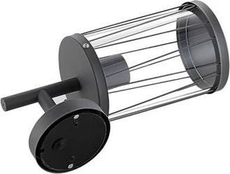 Lindby Applique extérieure Yonan à intensité variable (Moderne) en Noir Inox (1 lampe,à E27), pour mur extérieur/façade de maison terrasse und balcon