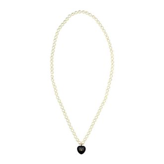 Valentino Garavani Ivory Pearls Coeur Royal Necklace - - Accessories - Damen - Wei&szlig; - ONE SIZE