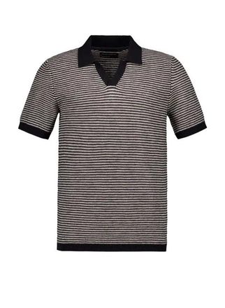 Marc O'Polo Herren Polo-Shirt beige gestreift