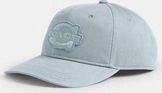 Coach Soho Baseballcap mit flachem Schirm in Blau | Baumwolle