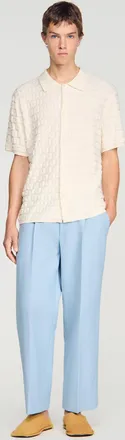 Sandro Cardigan aus Frottee