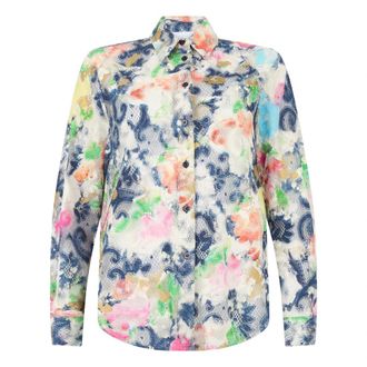 Moschino Floral Long-sleeve Shirt - - Blouses & Shirts - Damen - Mehrfarbig - M