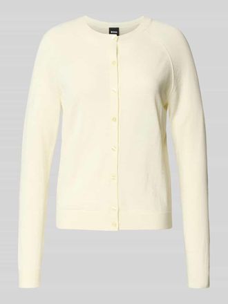 HUGO BOSS Relaxed Fit Strickjacke aus reiner Schuerwolle Modell FONAMI