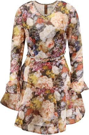 Zimmermann Femme, Robes, Multicolore, Taille: 42 FR Crew Neck Slip Dress