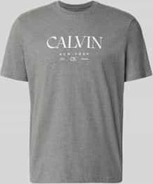 Calvin Klein T-Shirt mit Label-Print und Rundhalsausschnitt