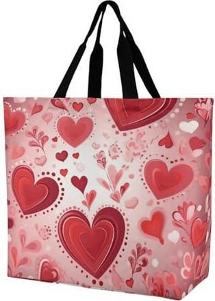 Generic Motif Amoureux Sac A Main Femmes Grand Tote Bag D&eacute;contract&eacute; Sac Fourre-Tout Pour Gym Travail Plage