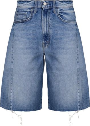 Mother Femme, Shorts, Bleu, Taille: W27 Bermuda The Half-Pipe Fray